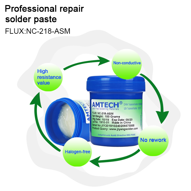 AMTECH NC-218-ASM Solder Flux 100% Original BGA PCB No-Clean 100g Welding Paste-See all ...